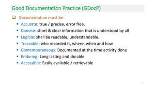 Good documentation practice | PPTX