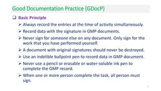 Good documentation practice | PPTX
