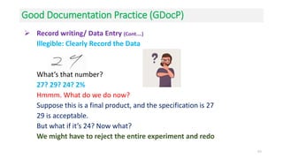 Good documentation practice | PPTX