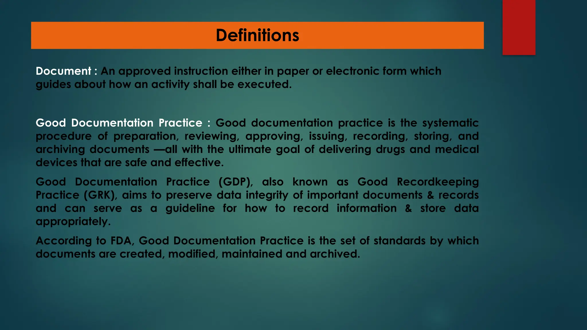 Slides of Good Documentation Practice (GDP).pptx