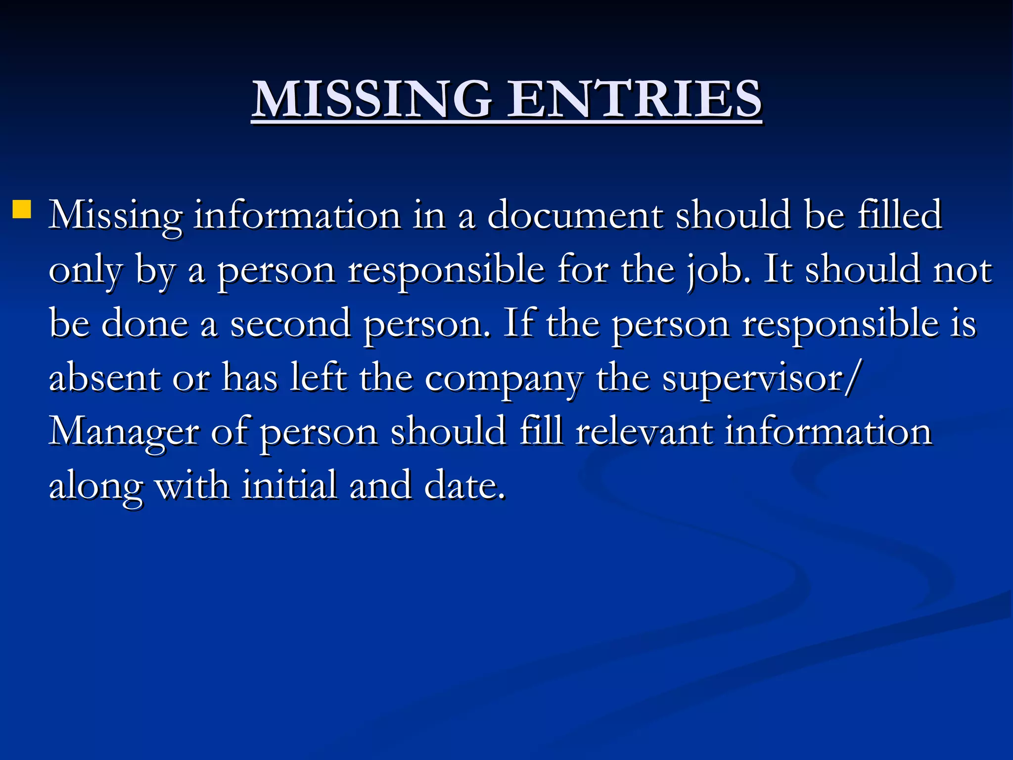 Good Documentation Practices Ppt