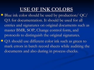 Good documentation practices | PPT