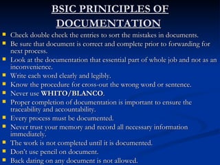 Good documentation practices | PPT