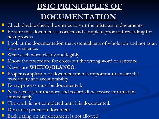 Good documentation practices | PPT