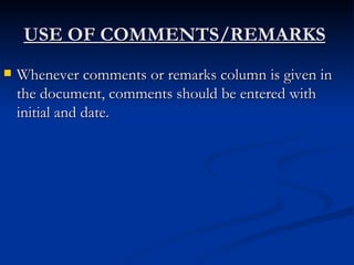 Good documentation practices | PPT