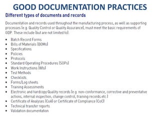 Good documentation practices | PPTX
