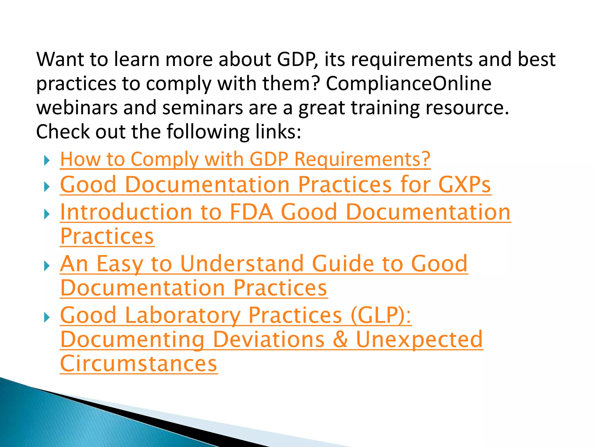 Good documentation practices | PPTX