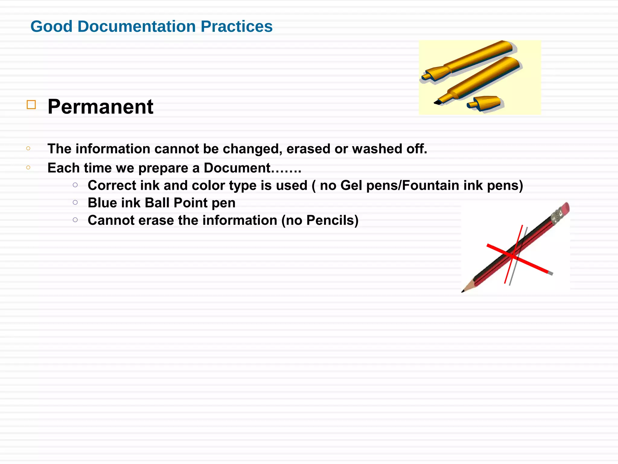 Good Documentation Practices Ppt