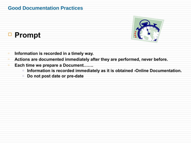 Good documentation practices | PPT