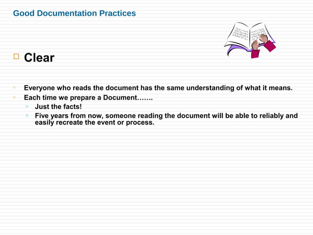 Good documentation practices | PPT