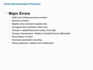 Good documentation practices | PPT