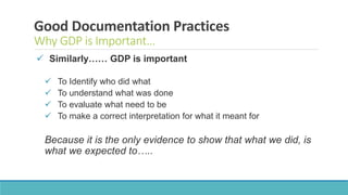 Funny Good Documentation Practices