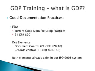 McAllister Consulting - Good documentation practices | PPTX | Business ...