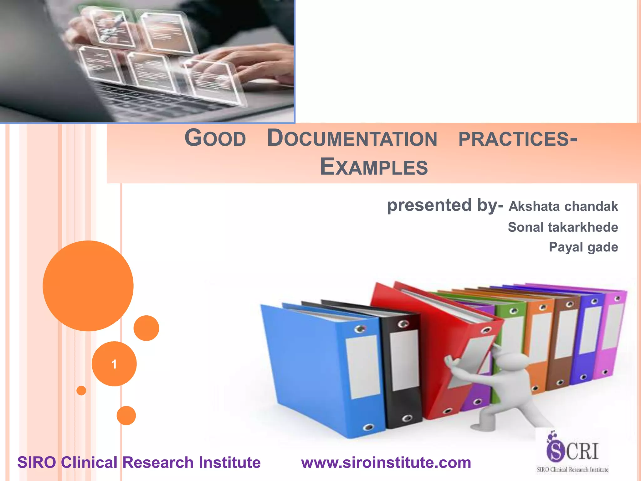 Good Documentation Practices Examples in Clinical Trials I Clinical ...