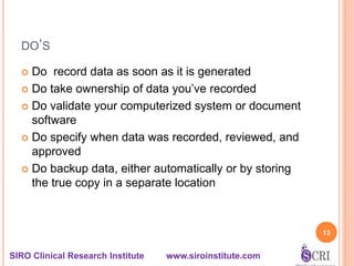 Good Documentation Practices Examples in Clinical Trials I Clinical ...