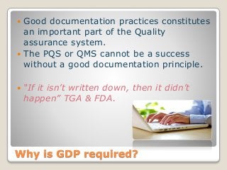 Good Documentation Practices in Pharmaceuticals. | PPTX