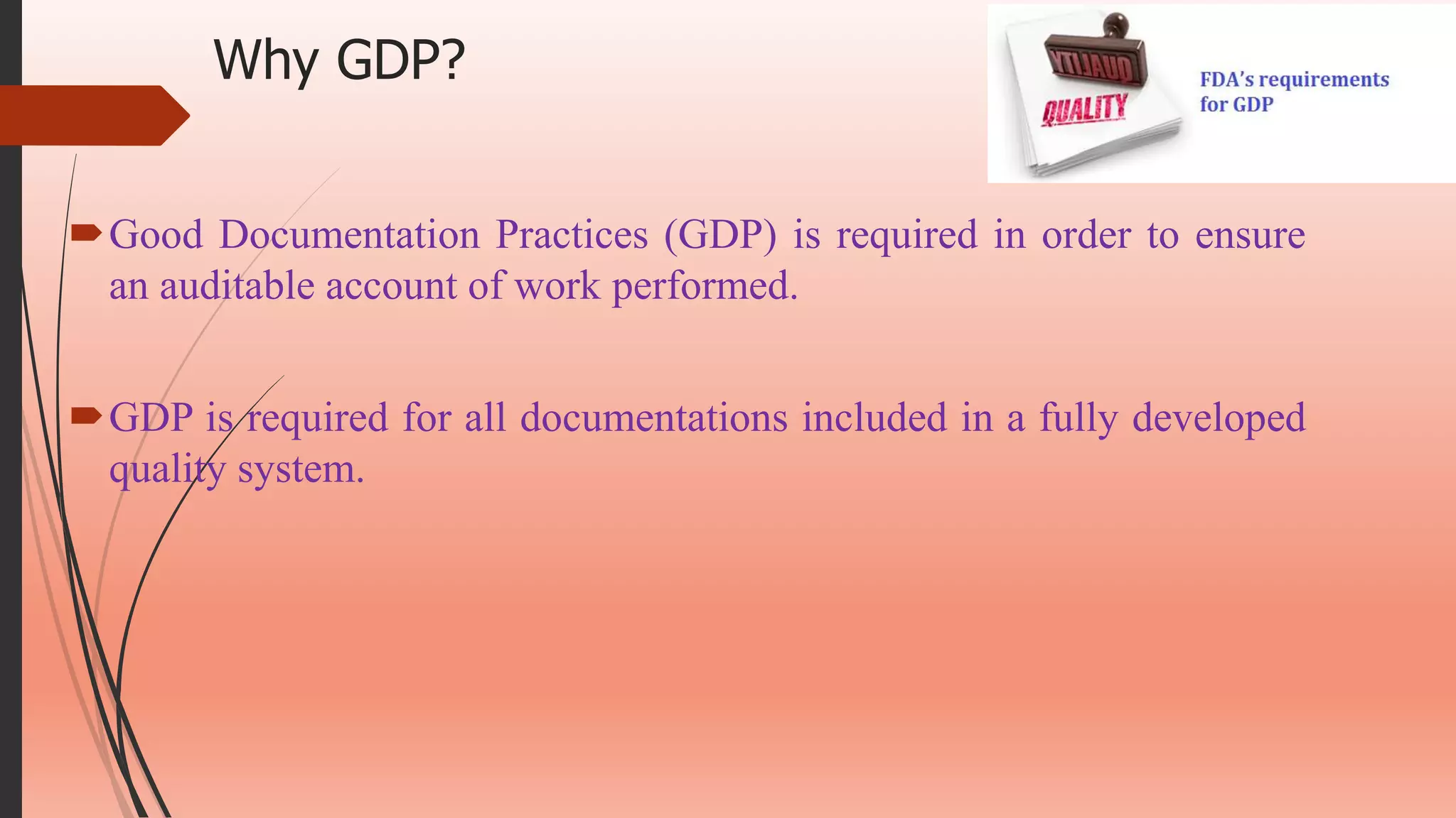 Good Documentation Practice (GDP) | PPTX