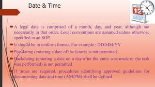 Good Documentation Practice (GDP) | PPTX