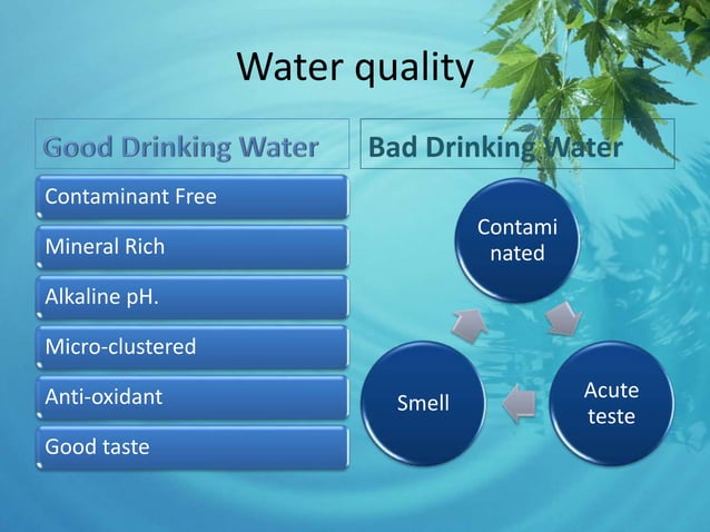 Good drinking water | PPTX