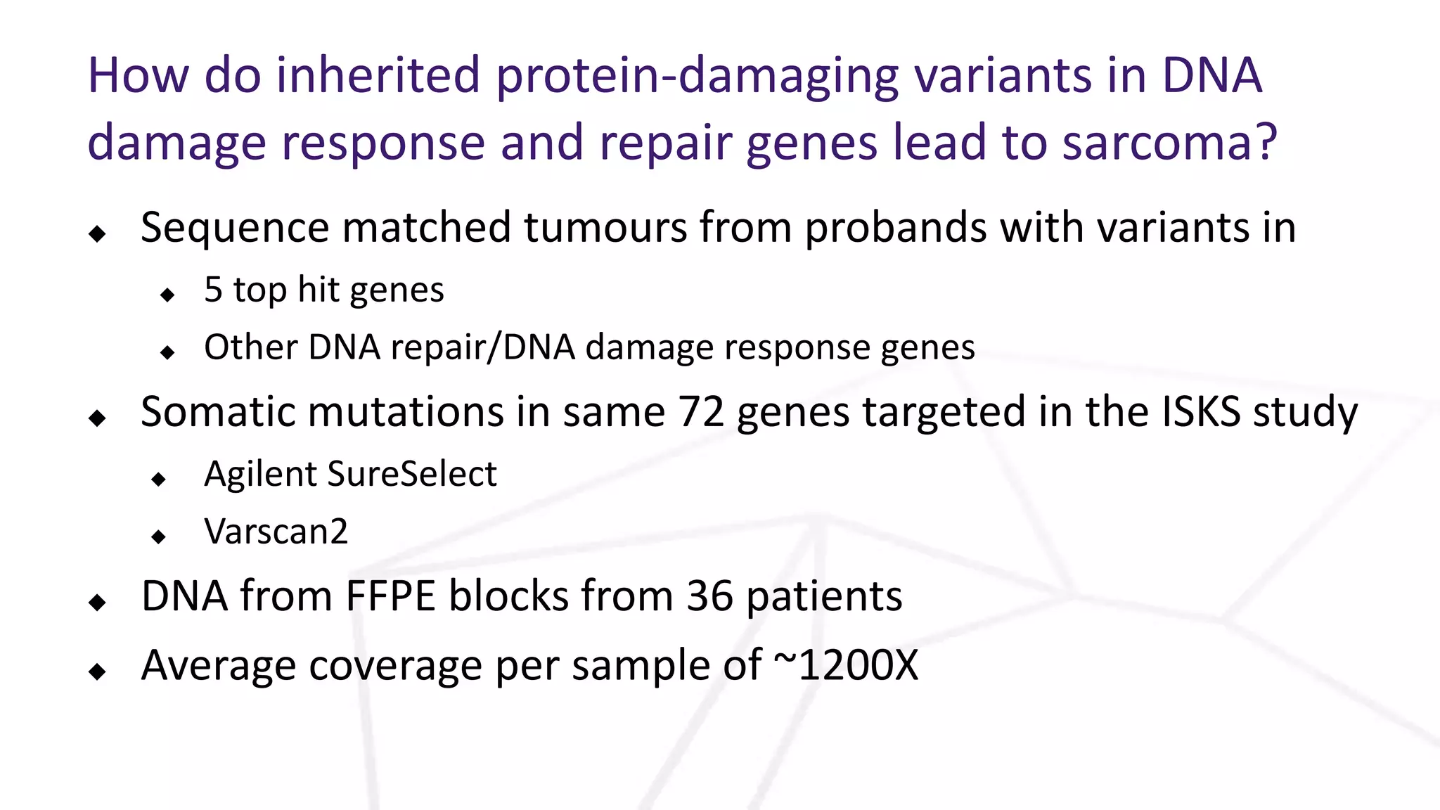 The connection between germline risk variants and somatic mutation ...