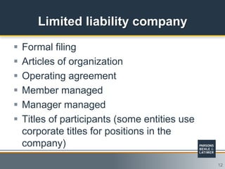 Business Entities and Trusts | PPTX