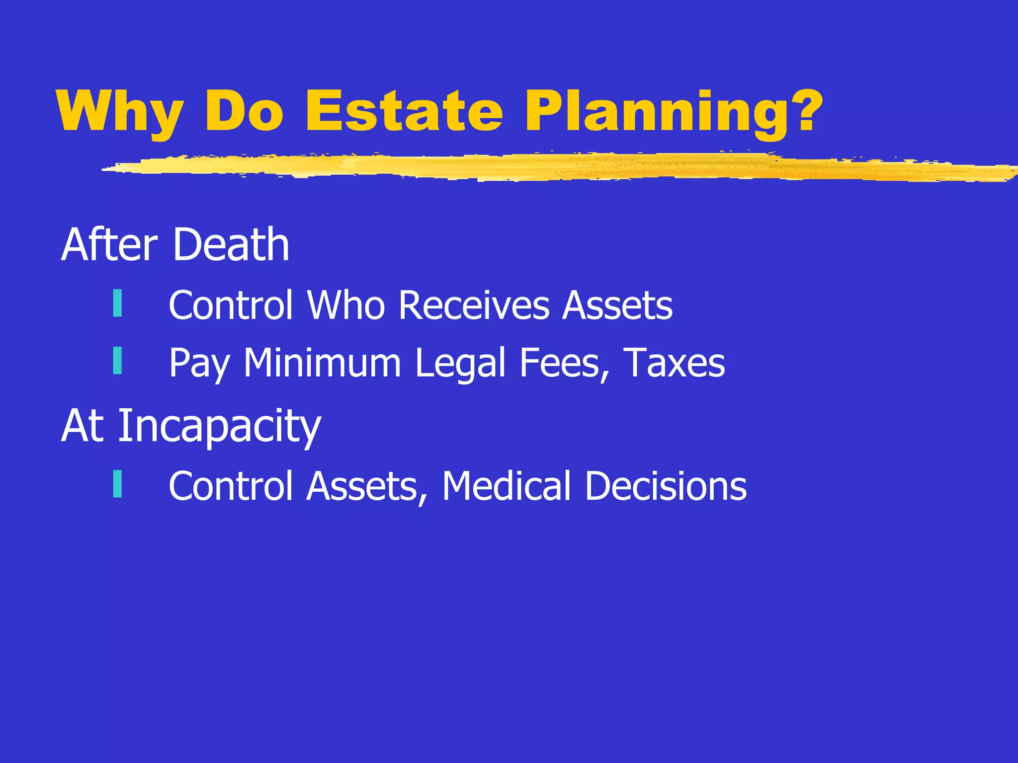 Basic Estate Planning | PPT