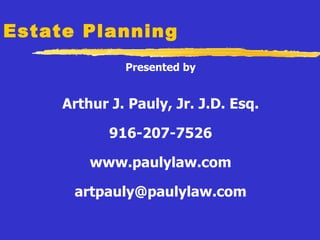 Basic Estate Planning | PPT