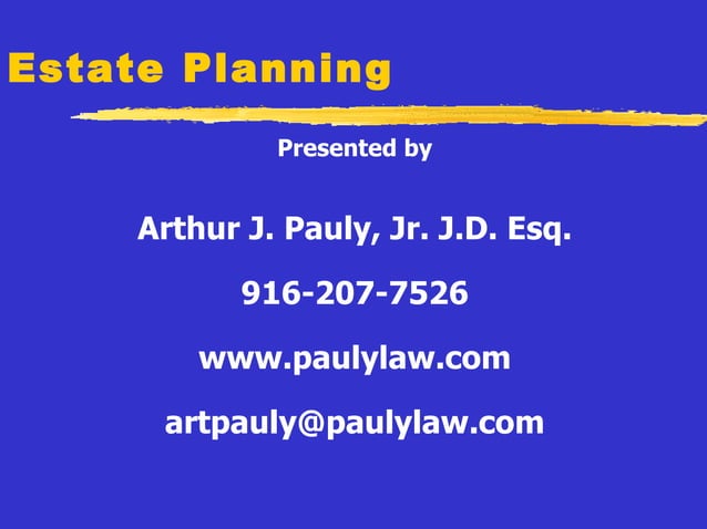 Basic Estate Planning | PPT