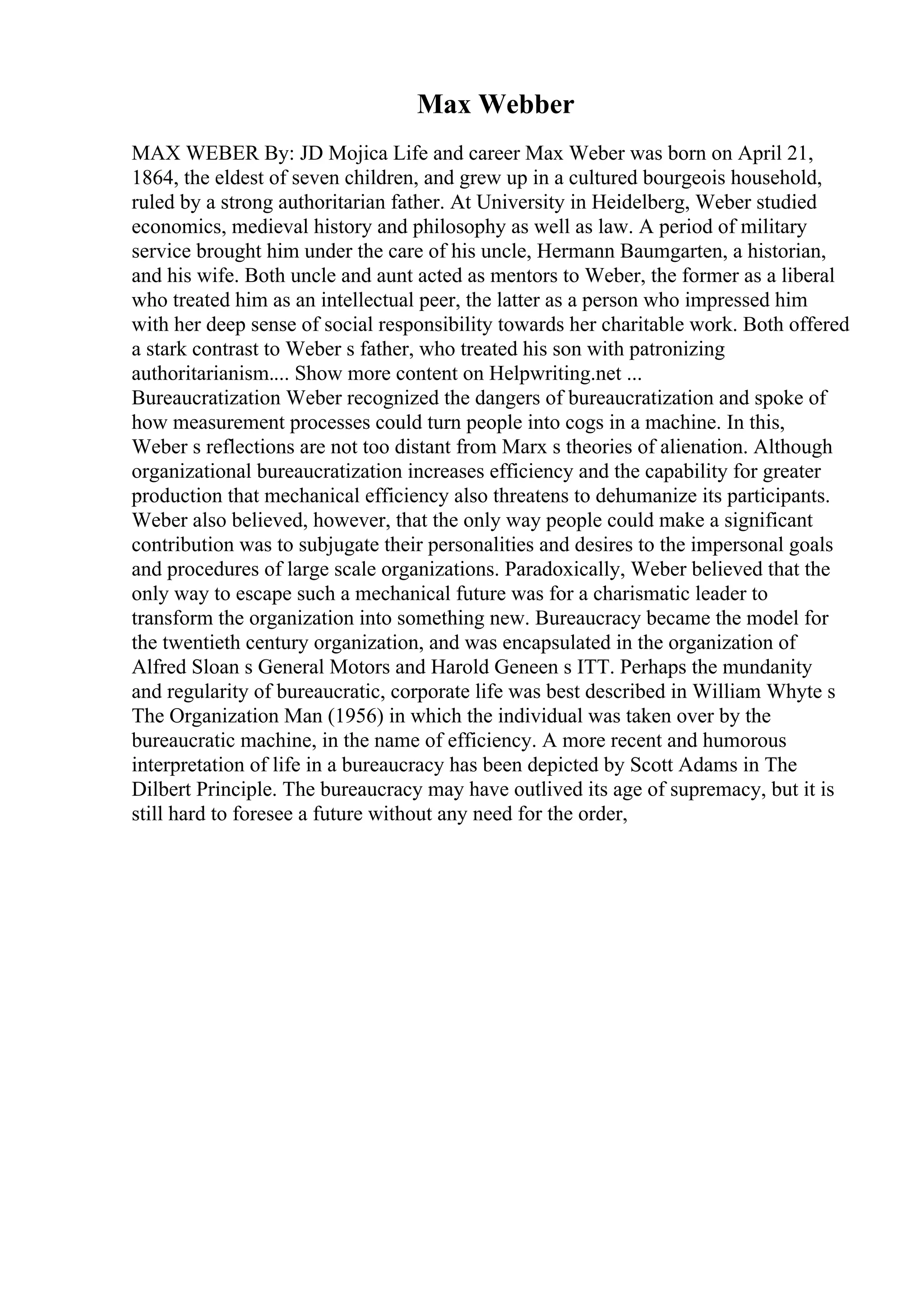 Good Essay Structure Example | PDF