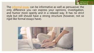 Good Essay Writing: Informal Letter Sample | PPTX