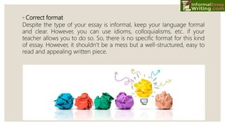 Good Essay Writing: Informal Letter Sample | PPT