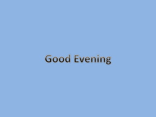 Good Evening French - Easy French Lessons | PPTX