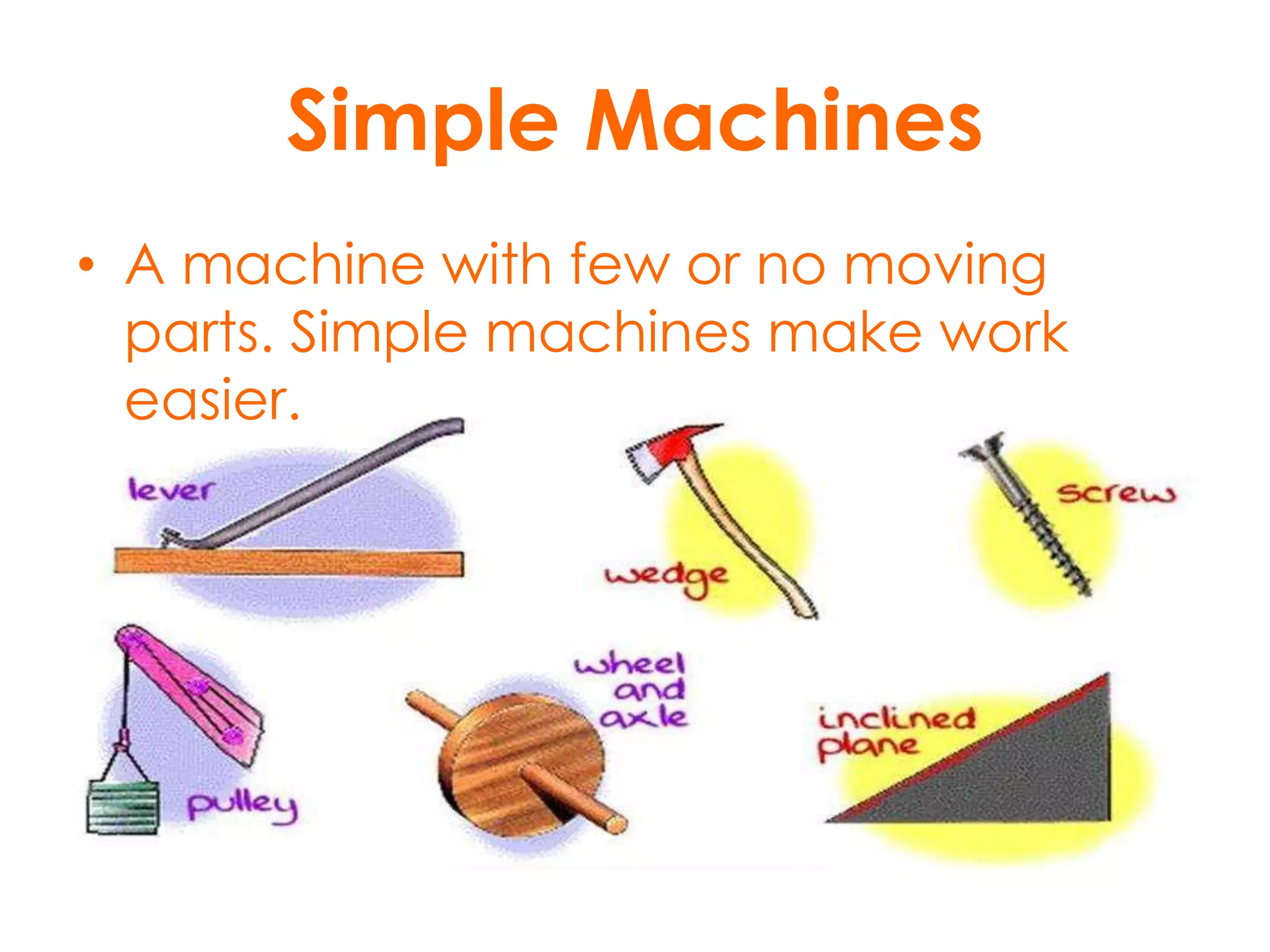 Examples Of A Screw Simple Machine