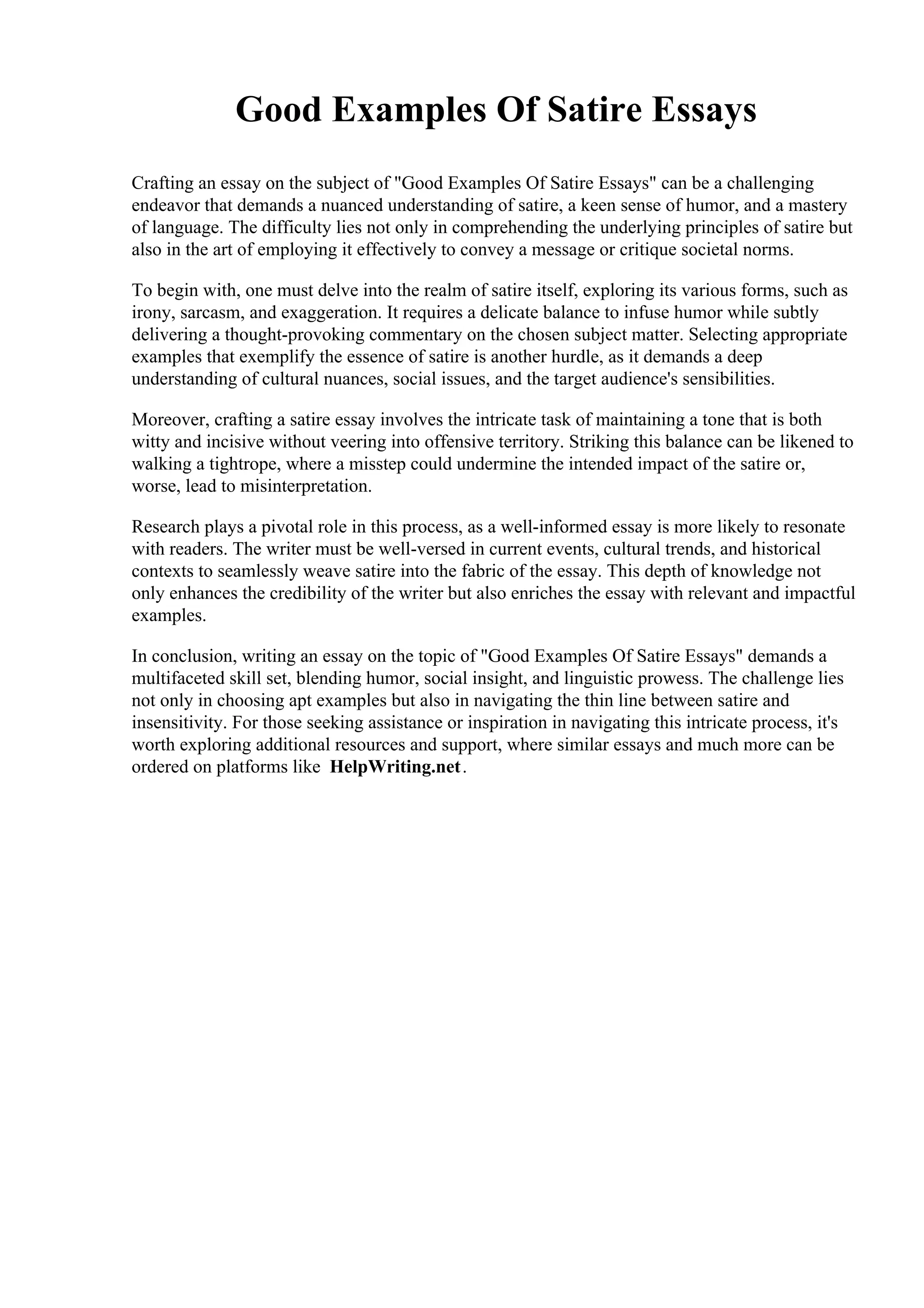 Good Examples Of Satire Essays.pdf