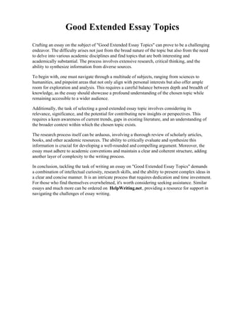 Good Extended Essay Topics.pdf