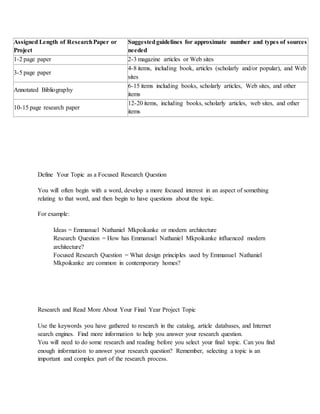 Factors to consider before choosing school project topics | DOCX ...