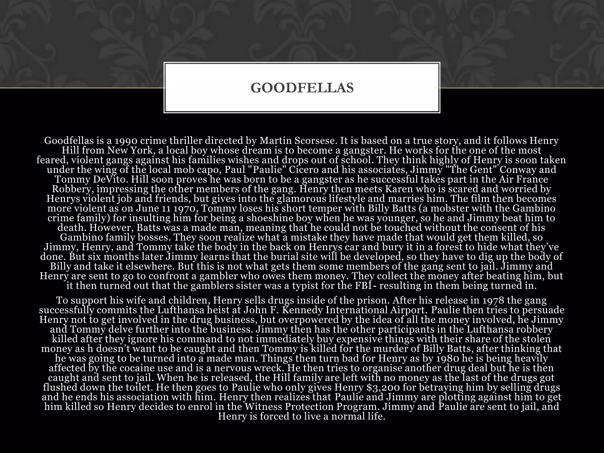Goodfellas | PPTX