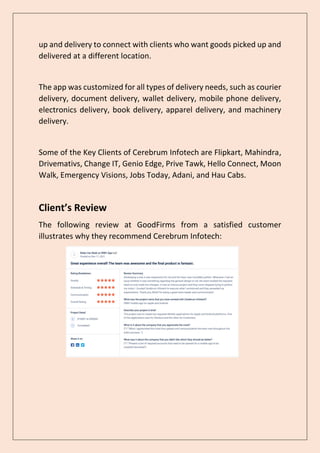GoodFirms Recognises Cerebrum Infotech's A Best Mobile App Development ...