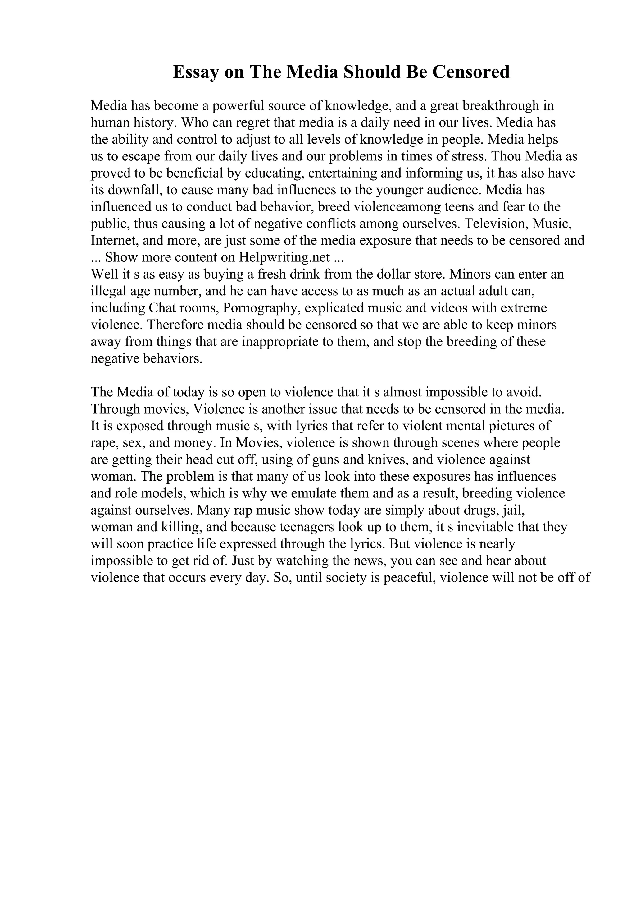 Good First Sentences For Essays | PDF