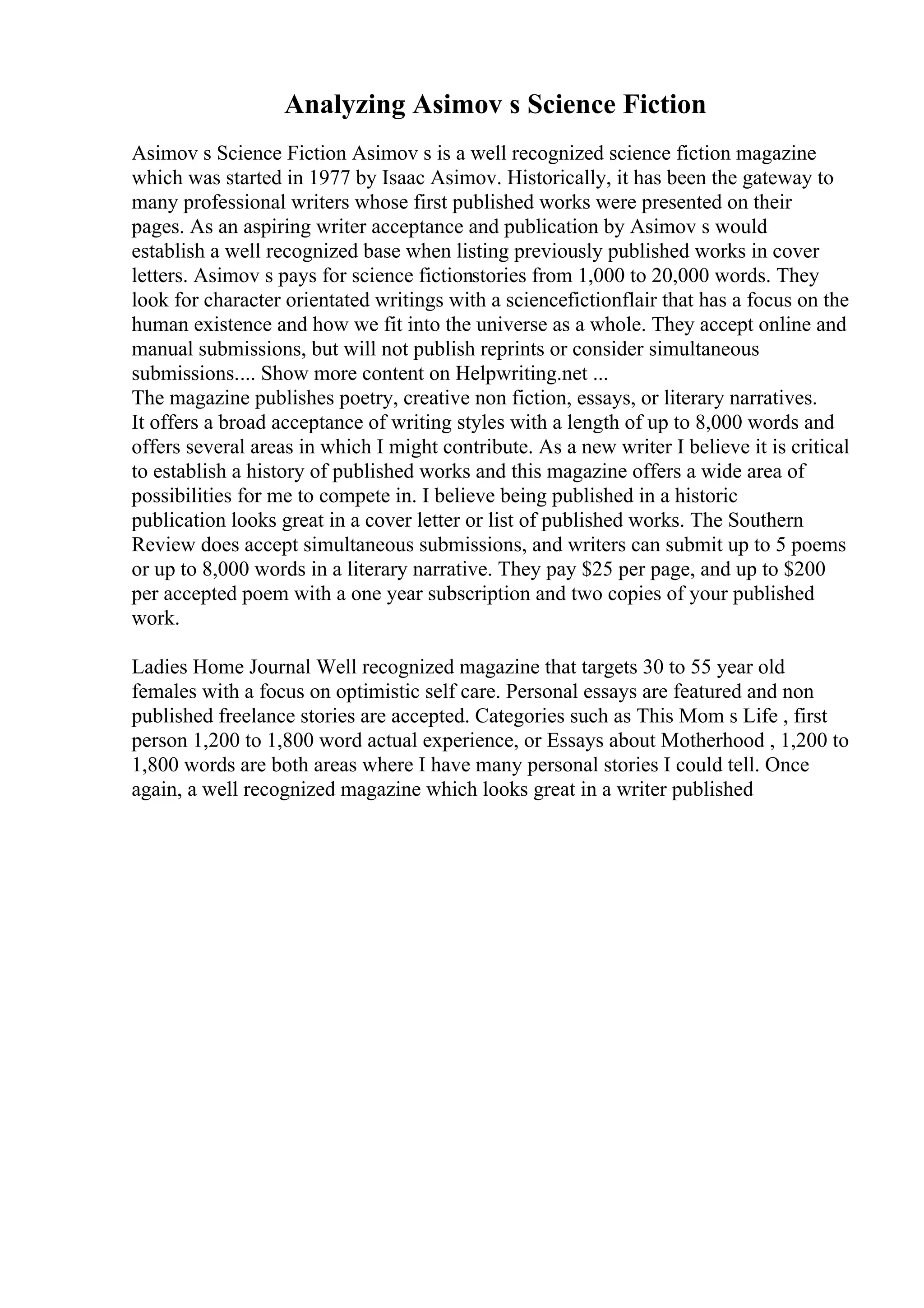 Good First Sentences For Essays | PDF