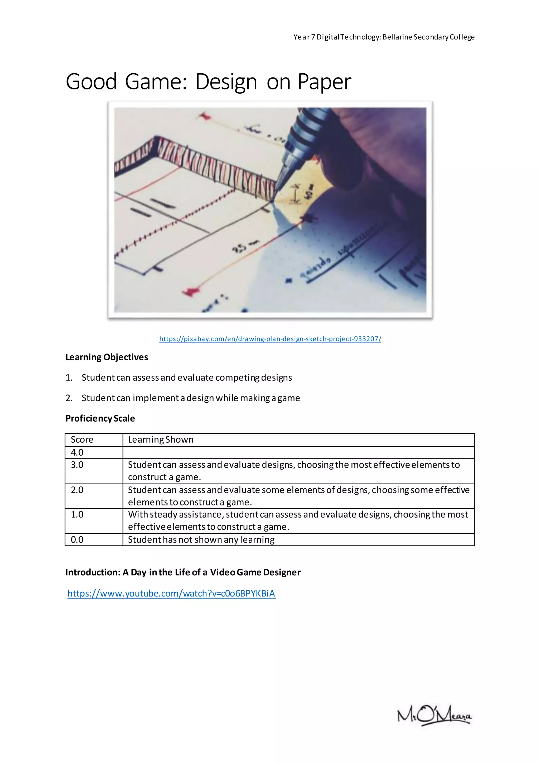 Good game 02 design on paper | DOCX