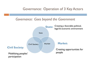 Good Governance : Origin, concepts and components | PDF