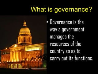Principles of Governance | PPTX | Political Issues & policy | Politics
