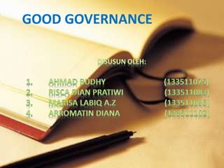 Good governance | PPT