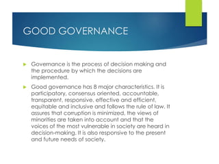 Good governance | PPTX