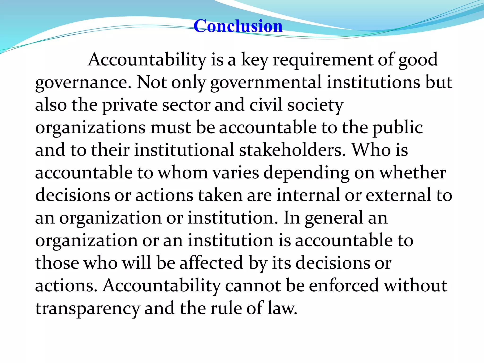 GOOD GOVERNANCE-PRINCIPLES | PPTX