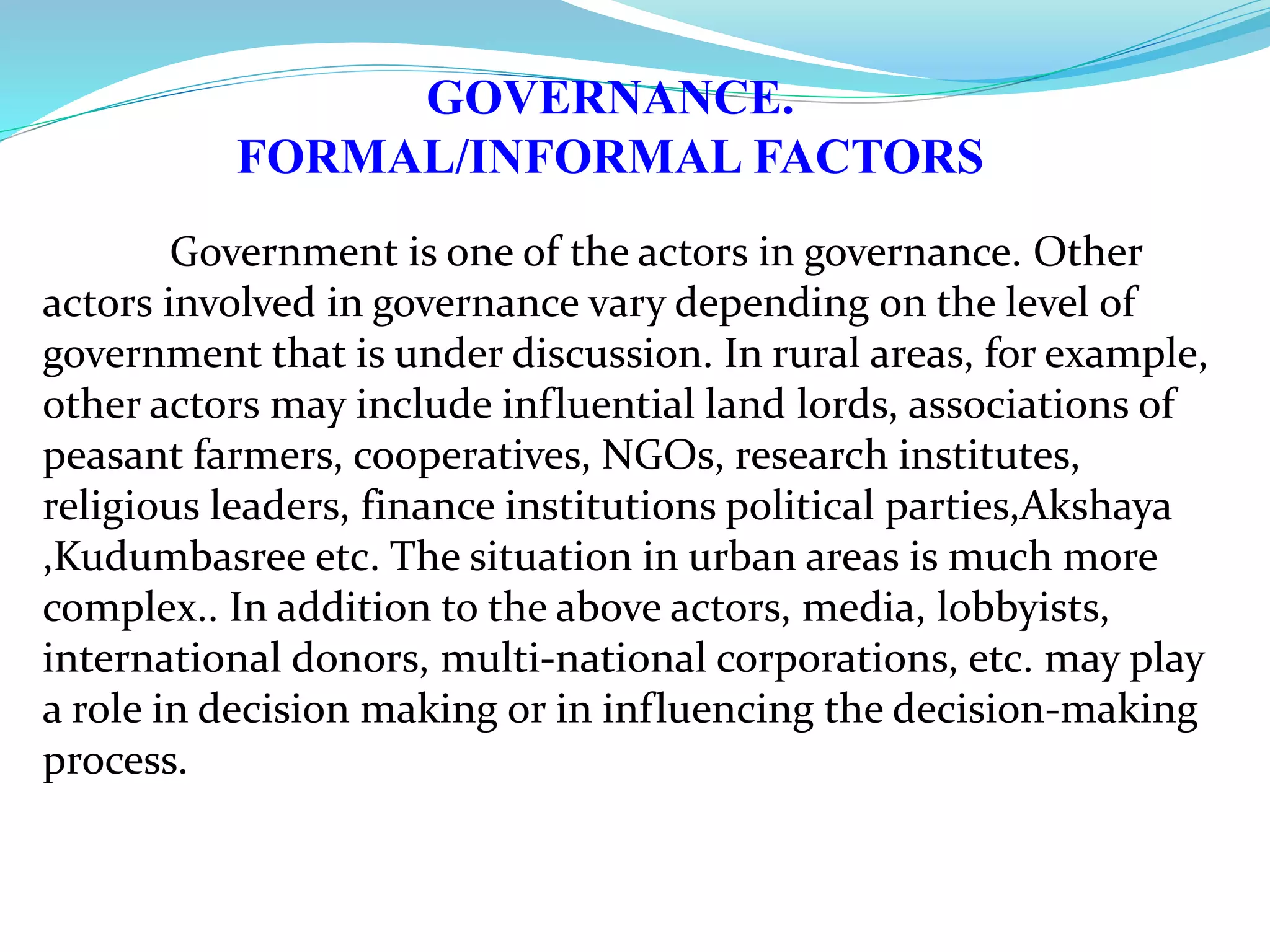 GOOD GOVERNANCE-PRINCIPLES | PPTX