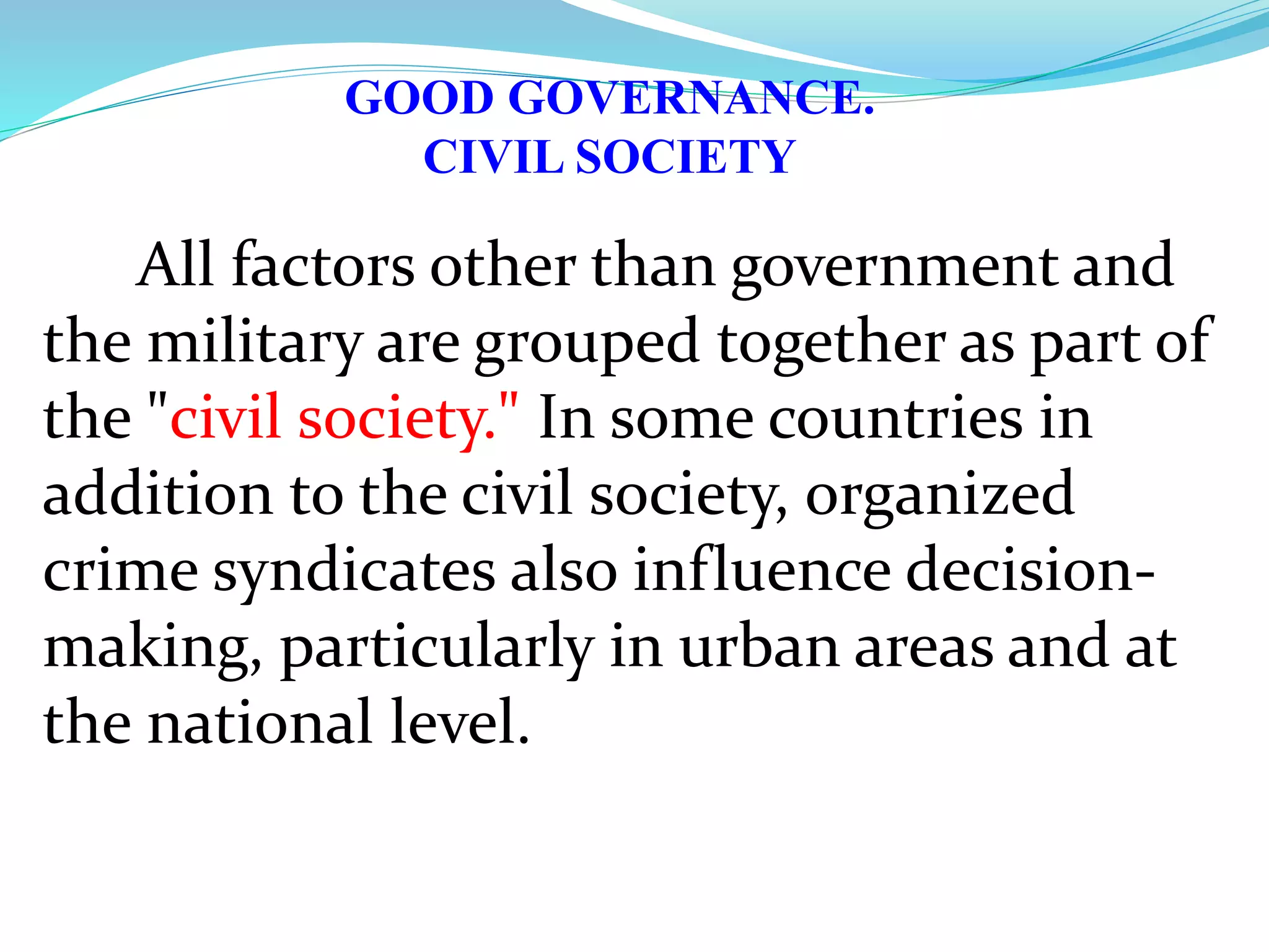 GOOD GOVERNANCE-PRINCIPLES | PPTX
