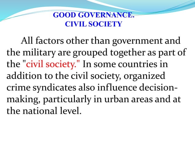 GOOD GOVERNANCE-PRINCIPLES | PPTX