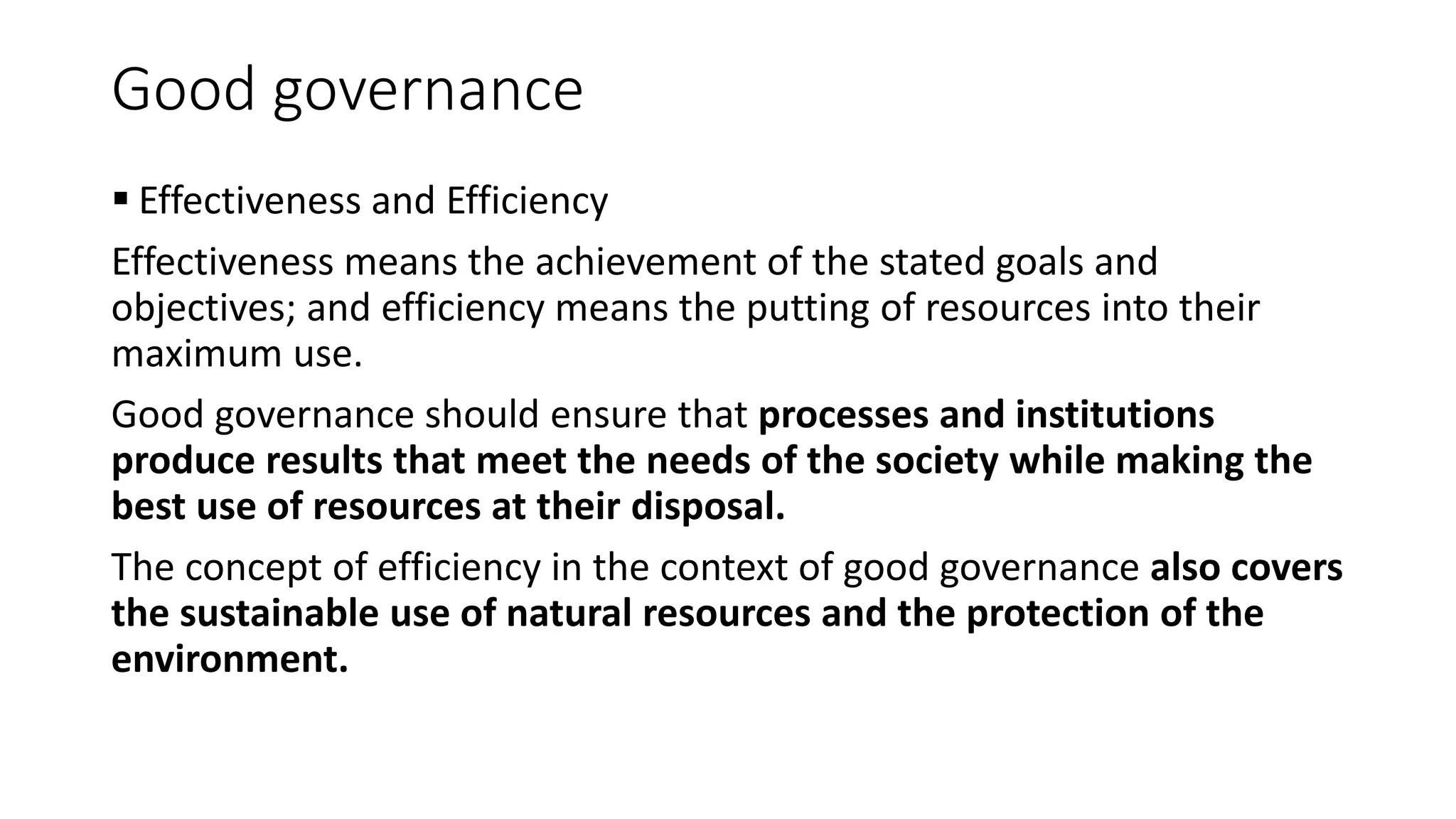 Good governance | PPTX